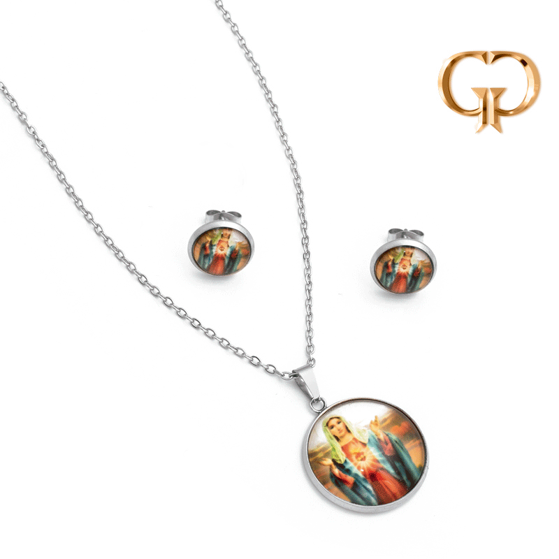 Z957 - ARETE ACERO LARGO ZIRCONES TRIAGULOS CRISTAL