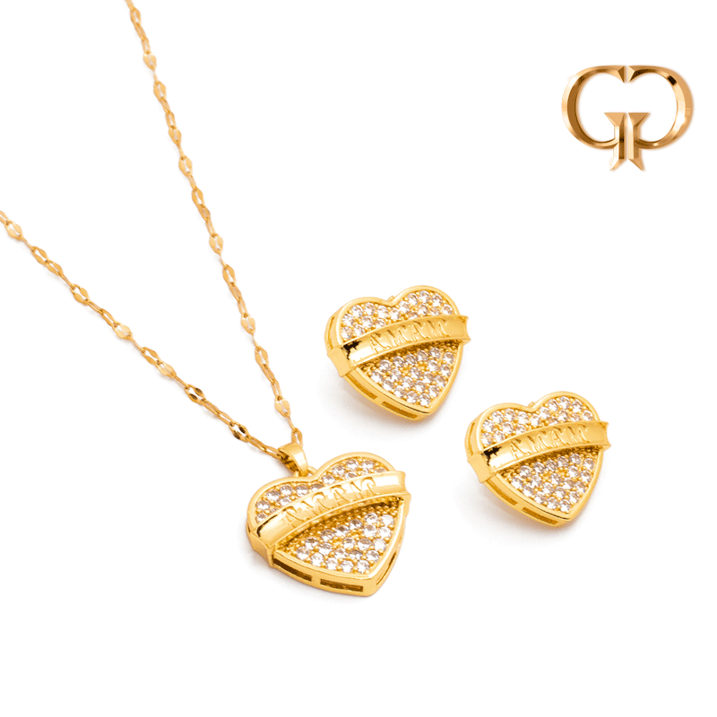 J1009 - JUEGO ACERO CADENA DOS VUELTAS ESLABONES MARIPOSAS Y PERLAS