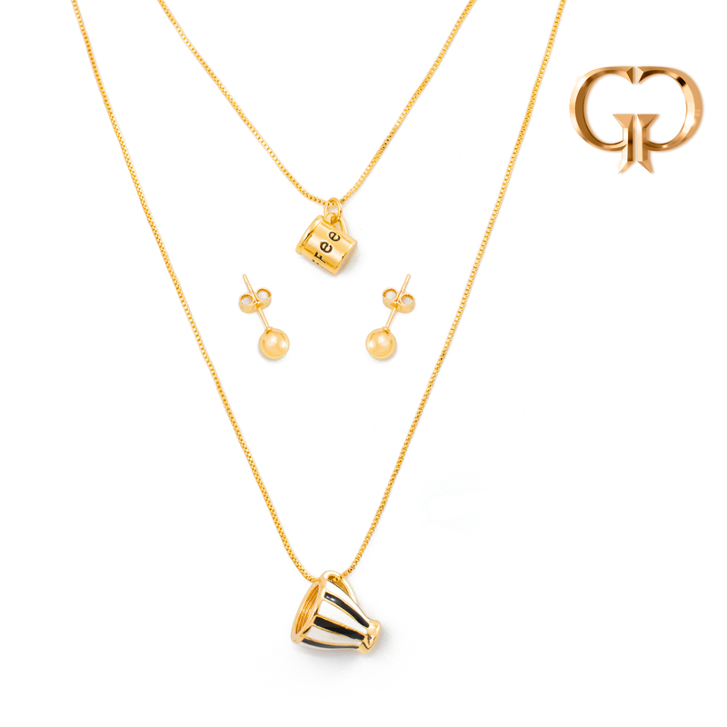 J621 - JUEGO ACERO FIGURA EN PIEDRA OJO DE GATO Y MICROZIRCONES CADENA ...