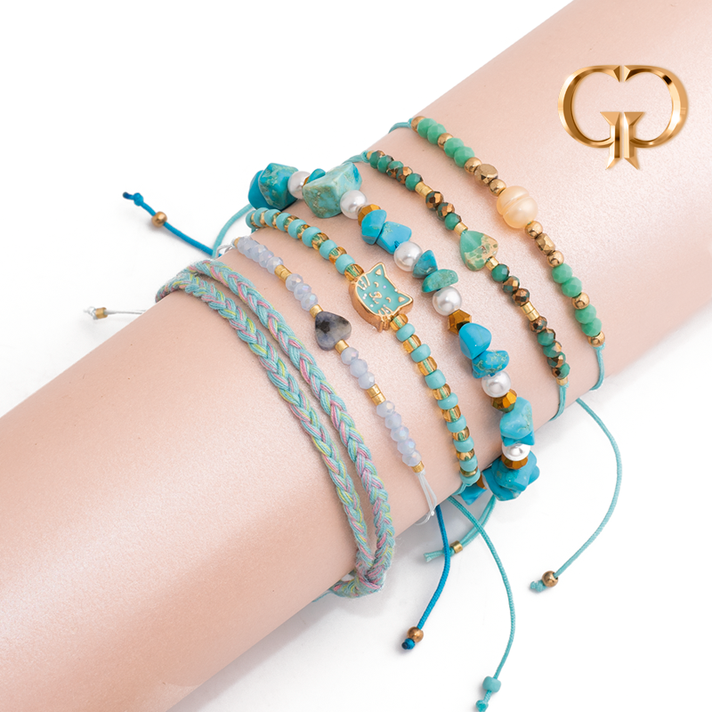 J627 - JUEGO ACERO MARGARITA EN MICROZIRCONES CADENA ESPECIAL