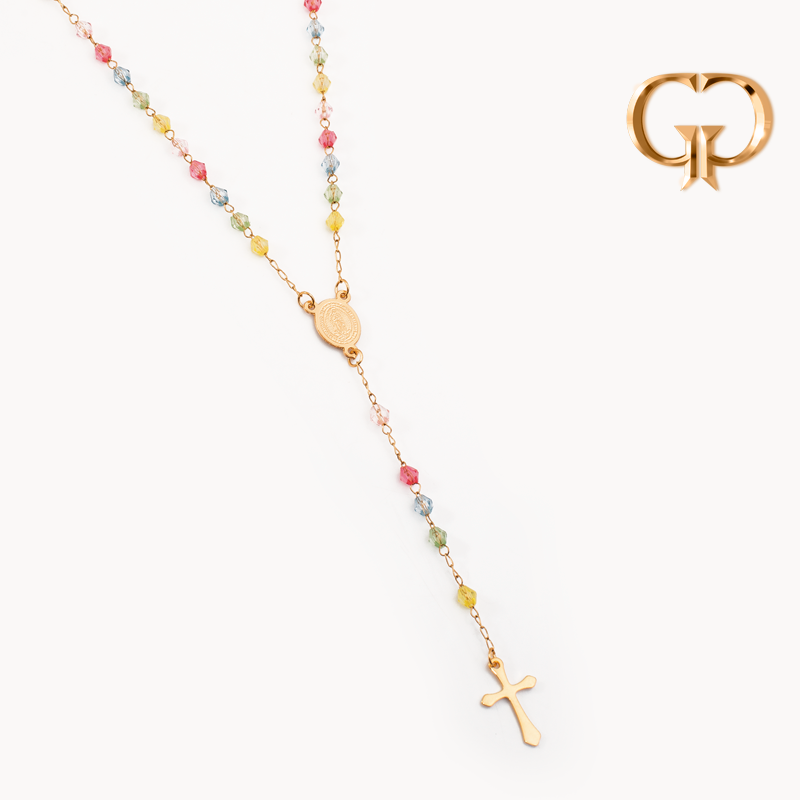 P788 - PULSERA BOLAS 3 TONOS DIJE MICKY AJUSTABLE, COVER GOLD